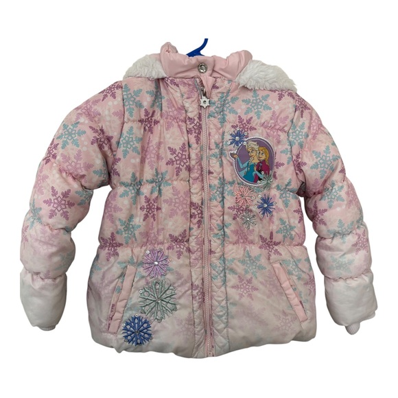 Disney | Jackets & Coats | Disney Frozen Elsa Anna Kids Girls Winter ...